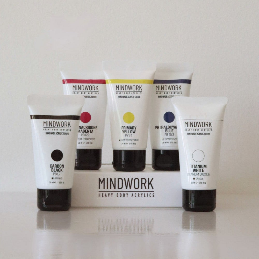Mindwork: Heavy Body Acrylics - Primary Set (5 colors)