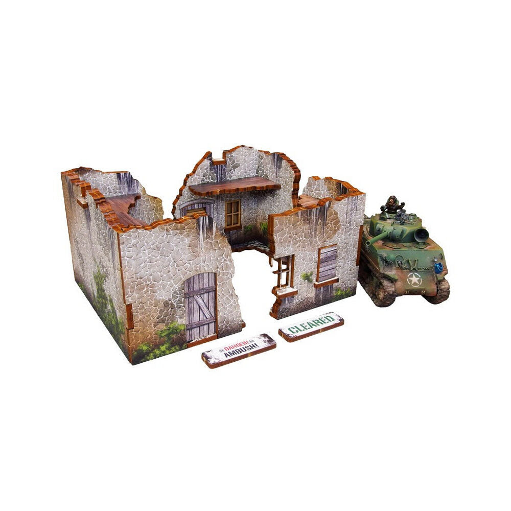 Micro Art Studio - WW2 Normandy Achtung Panzer Ruins 1 PREPAINTED [28m